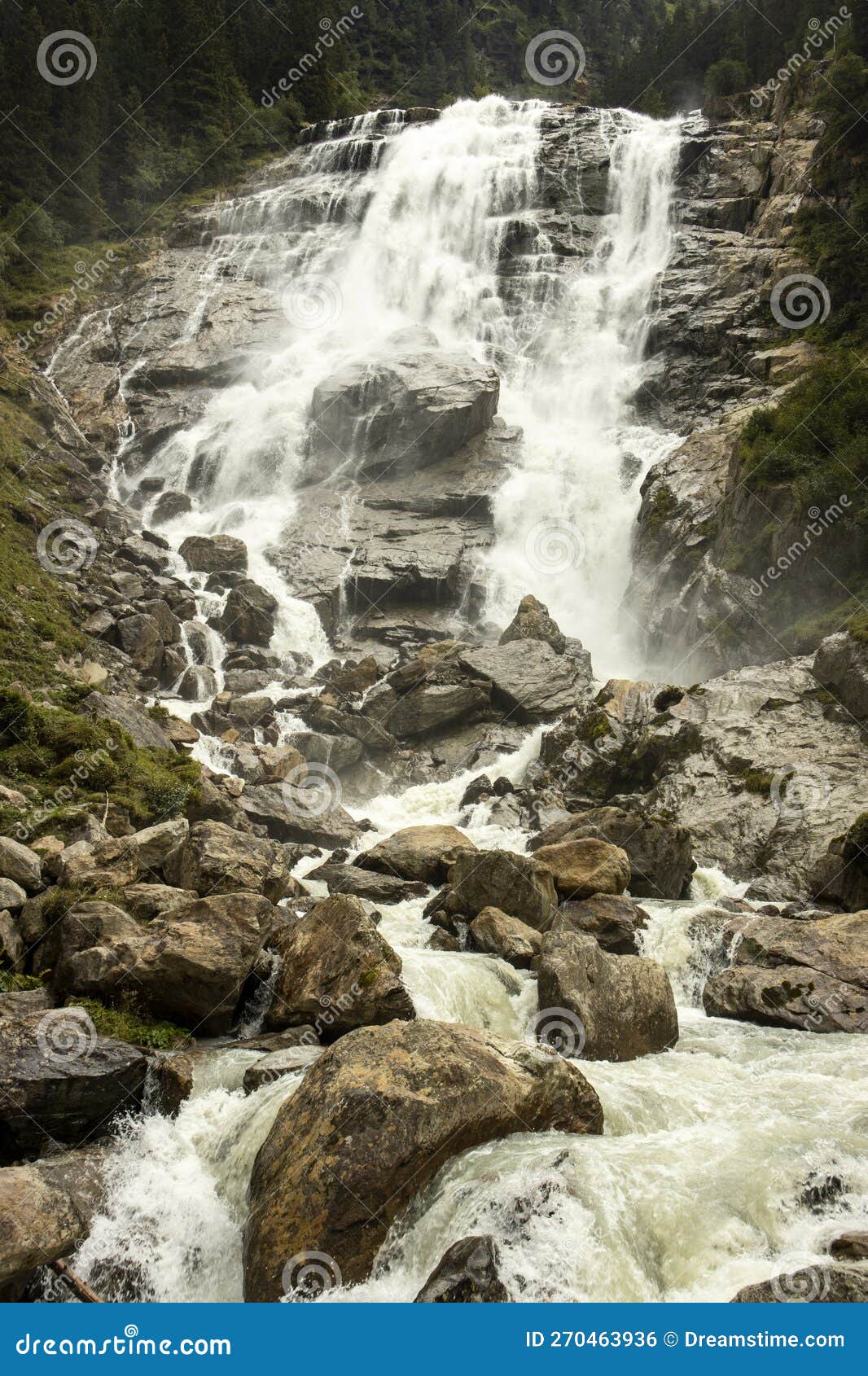 Grawa waterfall stock photo. Image of environment, world - 270463936