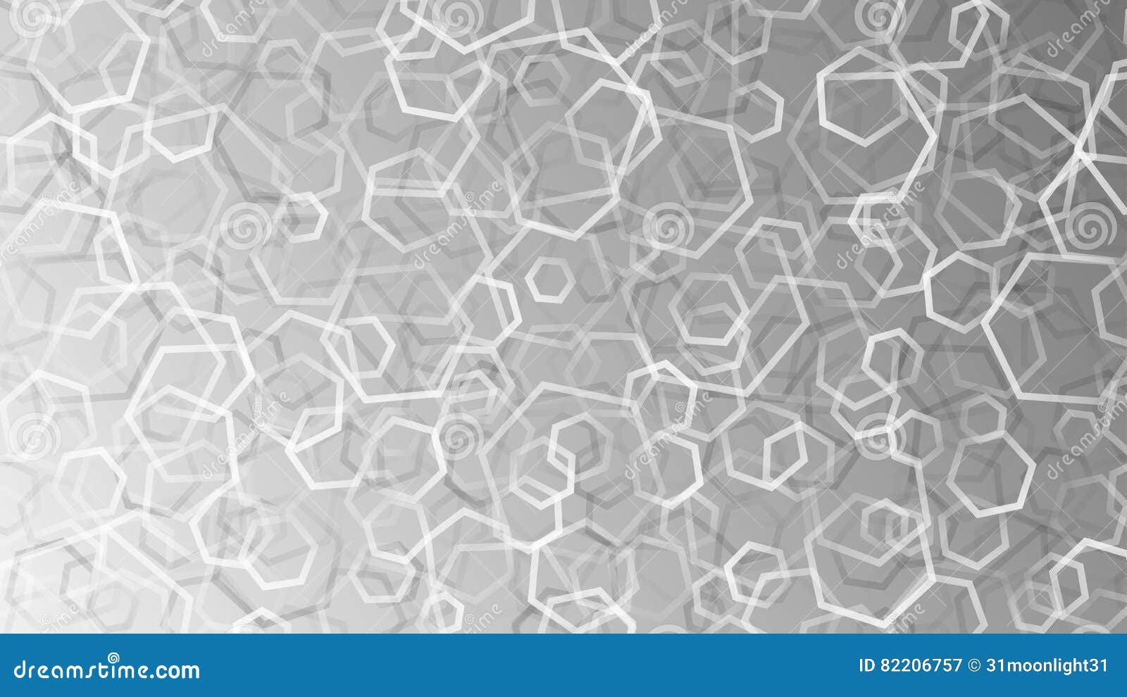 Gray Abstract Background of Small Hexagons Stock Vector - Illustration ...