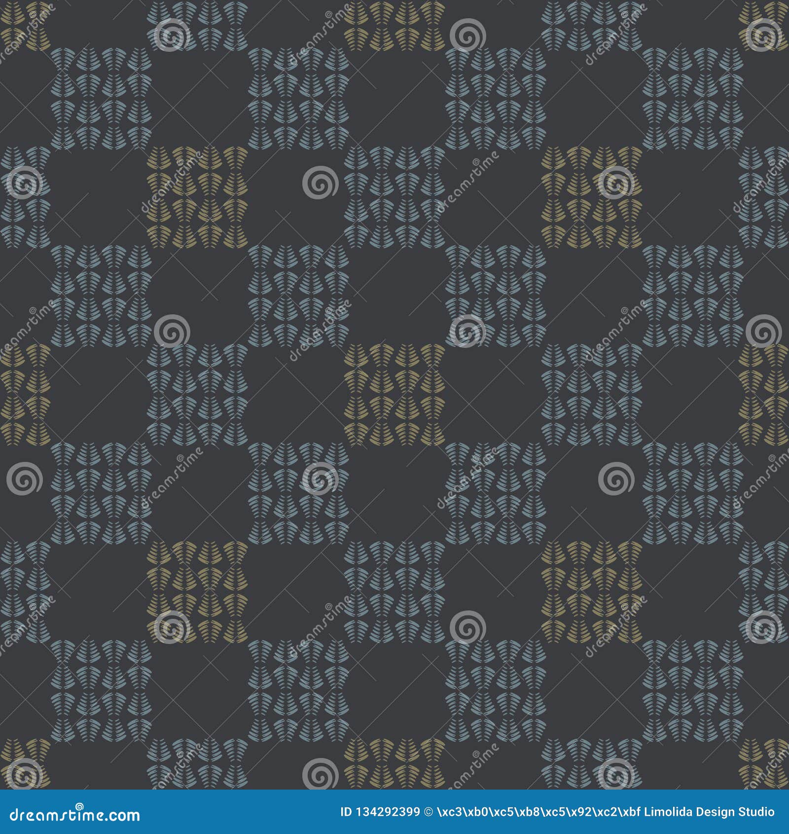 Gray Abstract Chequered Grid Seamless Vector Pattern Stock Vector ...