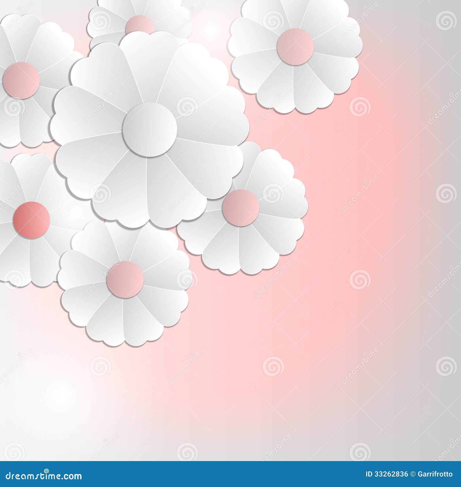 Gray Abstract Flowers Background Stock Vector - Illustration of ...