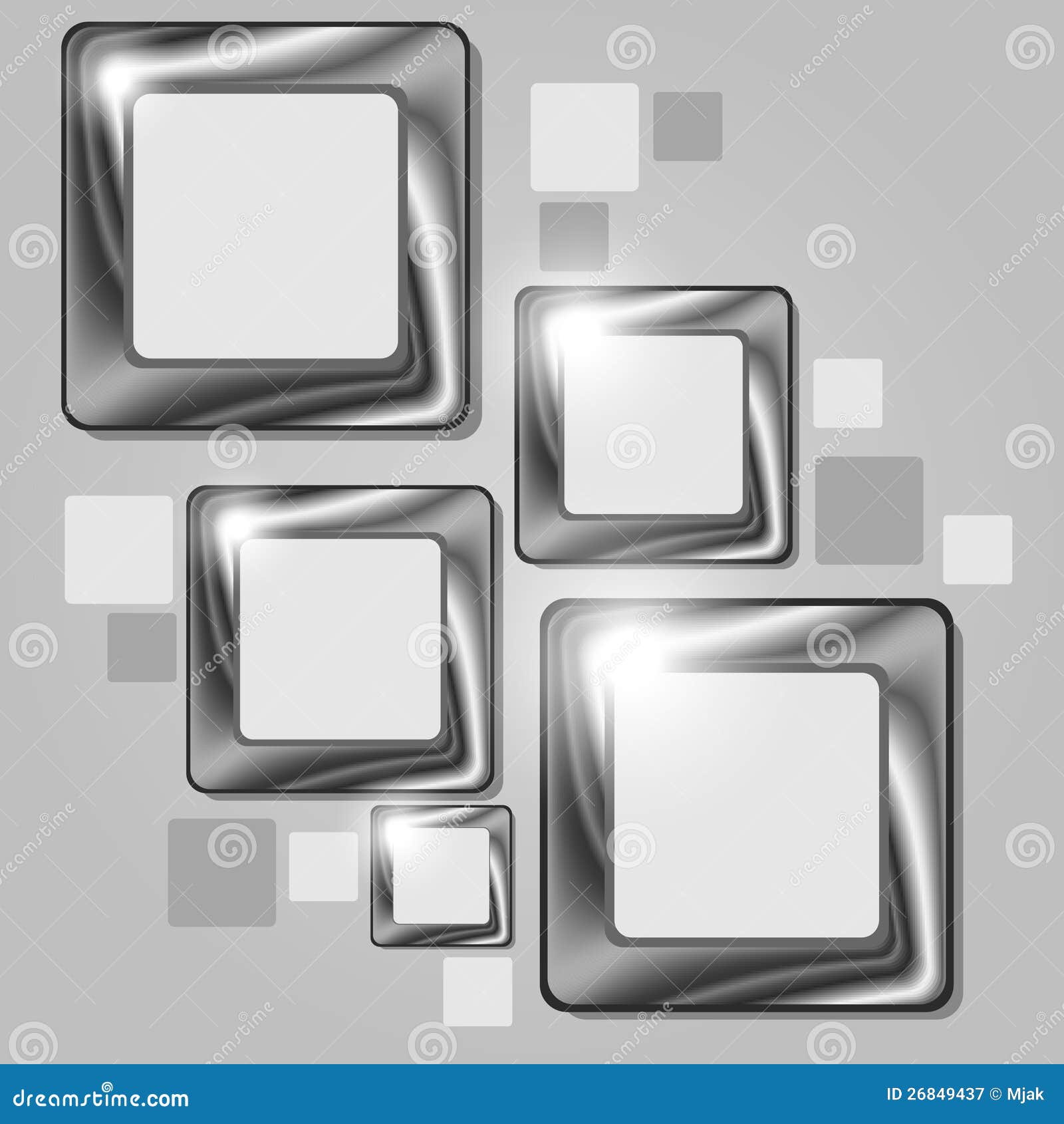 Gray abstract frames stock vector. Illustration of backdrop - 26849437