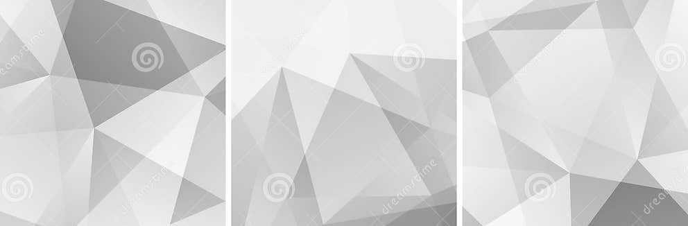 Gray Abstract Geometric Backgrounds. Triangle Grey Geometric Pattern ...
