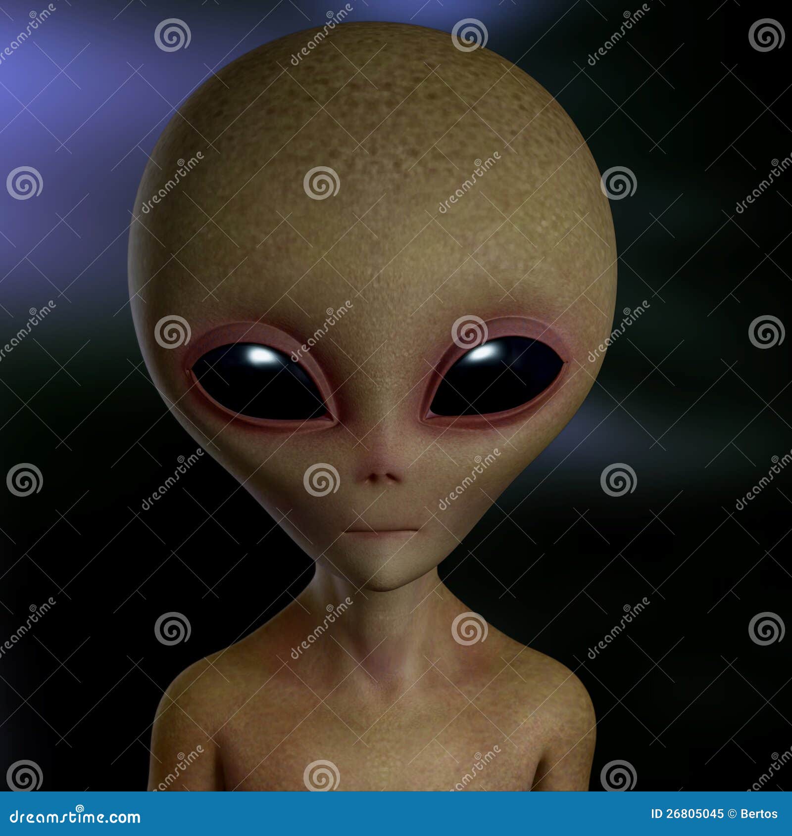 Gray alien stock illustration. Illustration of gray, fear - 26805045