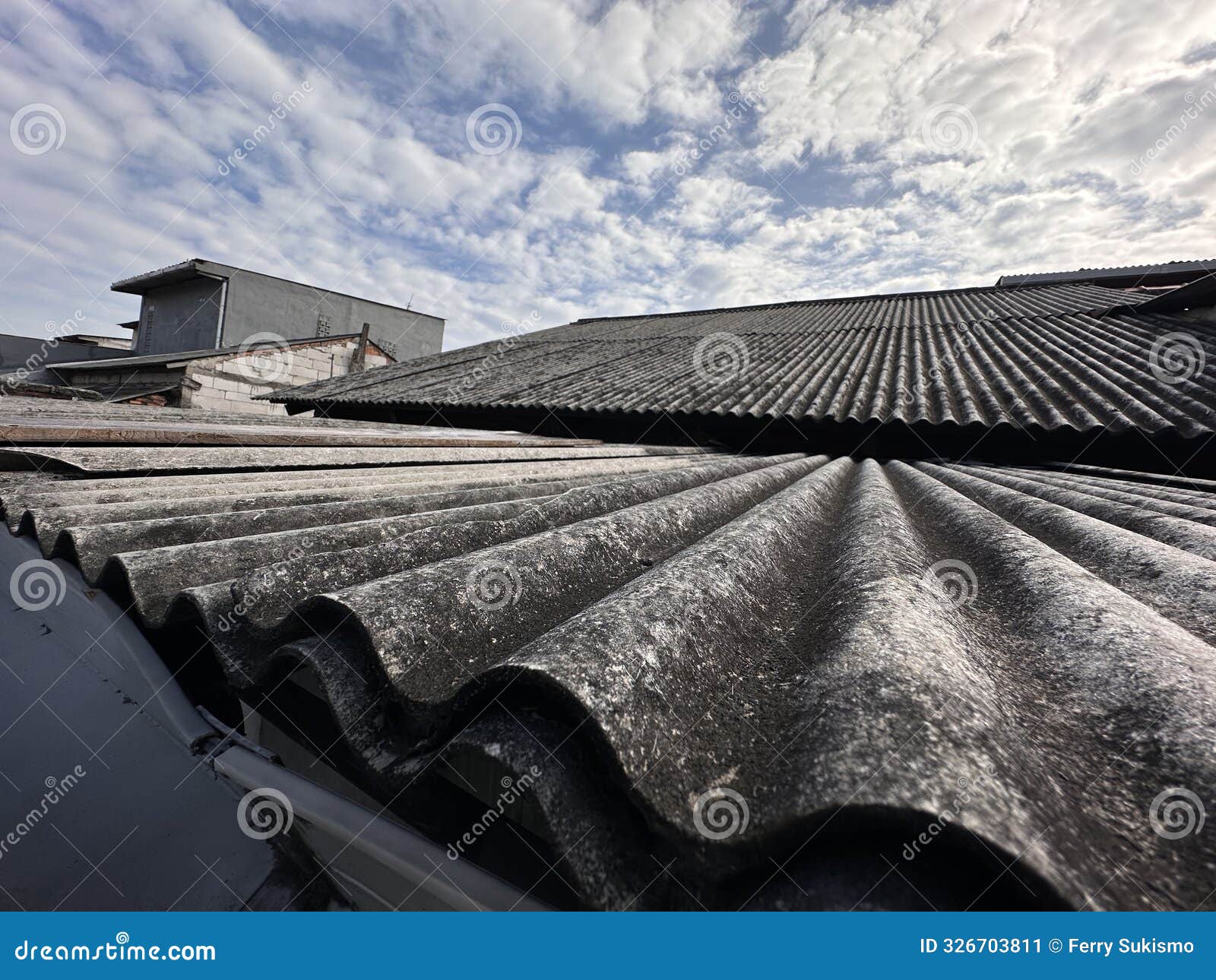 Gray asbestos stock image. Image of design, moss, asbestos - 326703811