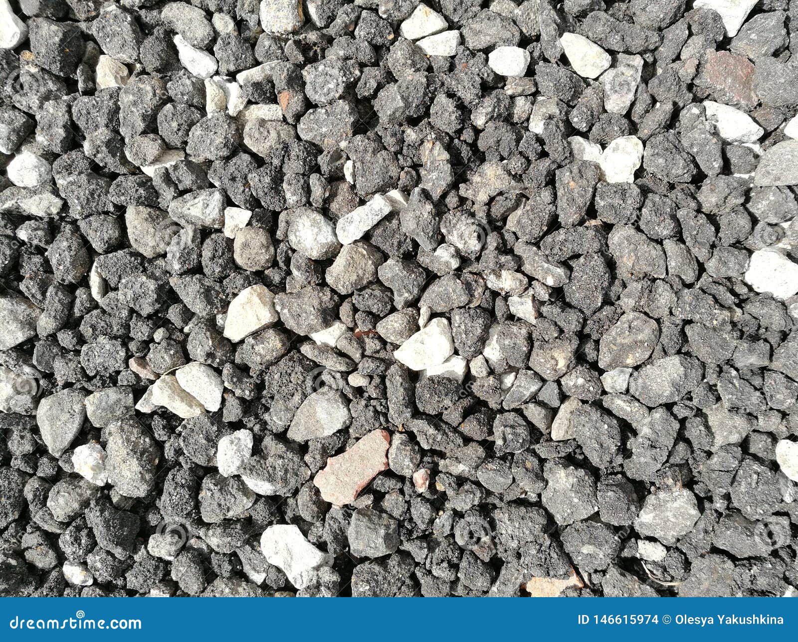 Gray Asphalt Chips As Pavement Stock Photo - Image of crumb, pavement ...