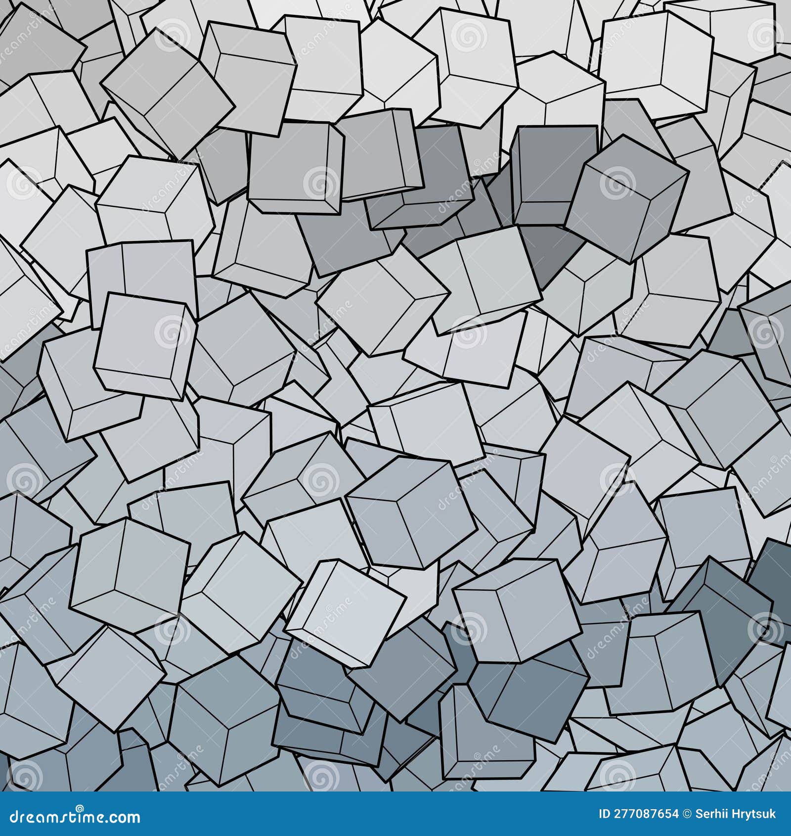 Gray Background from Cubes. Design Element. Vector Template Stock ...