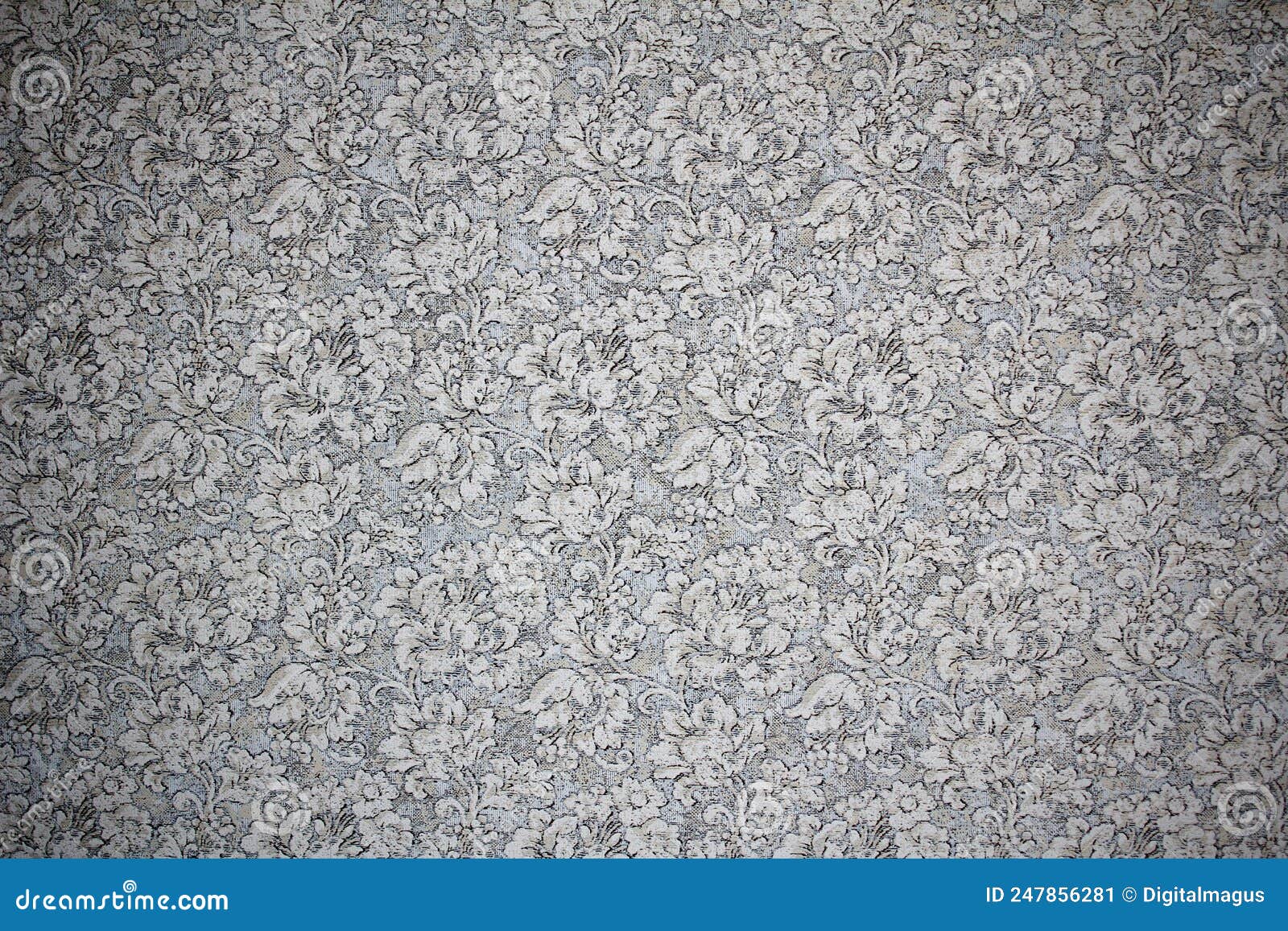 Gray Background with Flower Ornament Stock Image - Image of vintage ...