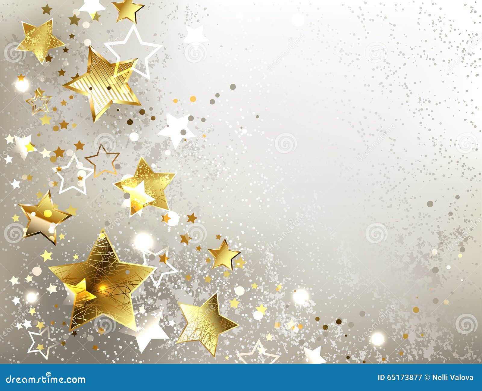 Gray Background with Gold Stars Stock Vector - Illustration of effect ...