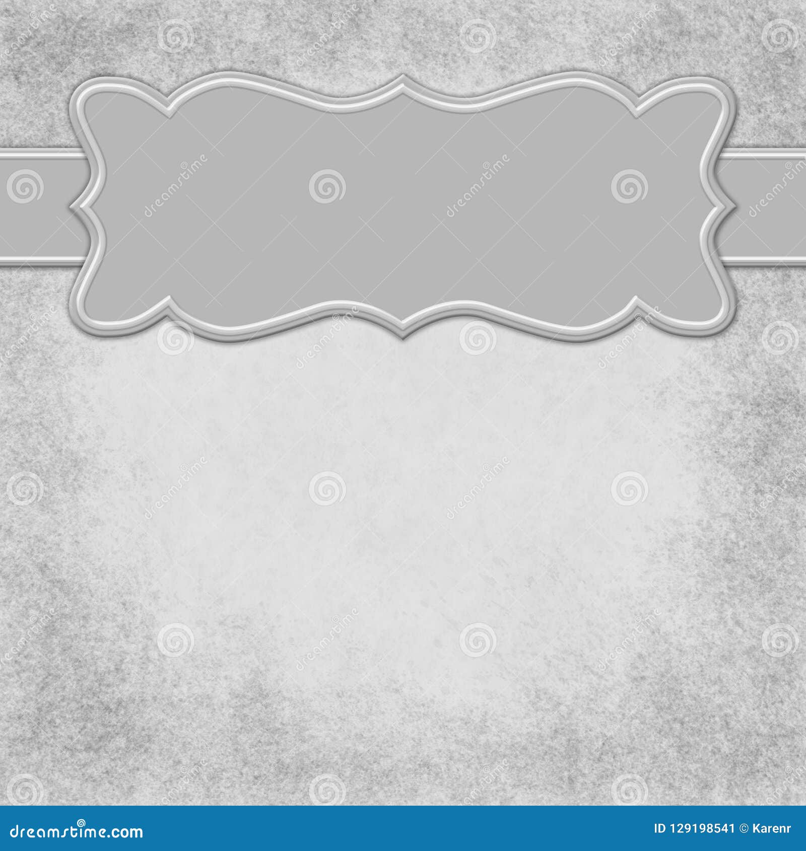 Gray Background with Header Banner Stock Illustration - Illustration of ...