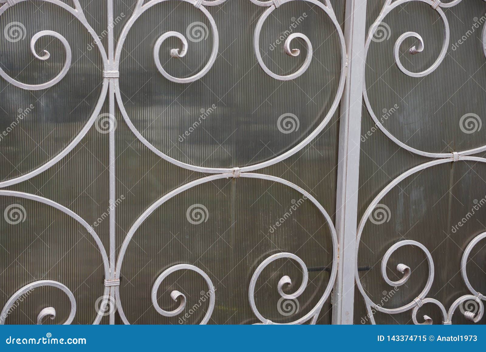 The Texture Of The Wrought-iron Grille On The Window.Close. Artistic ...