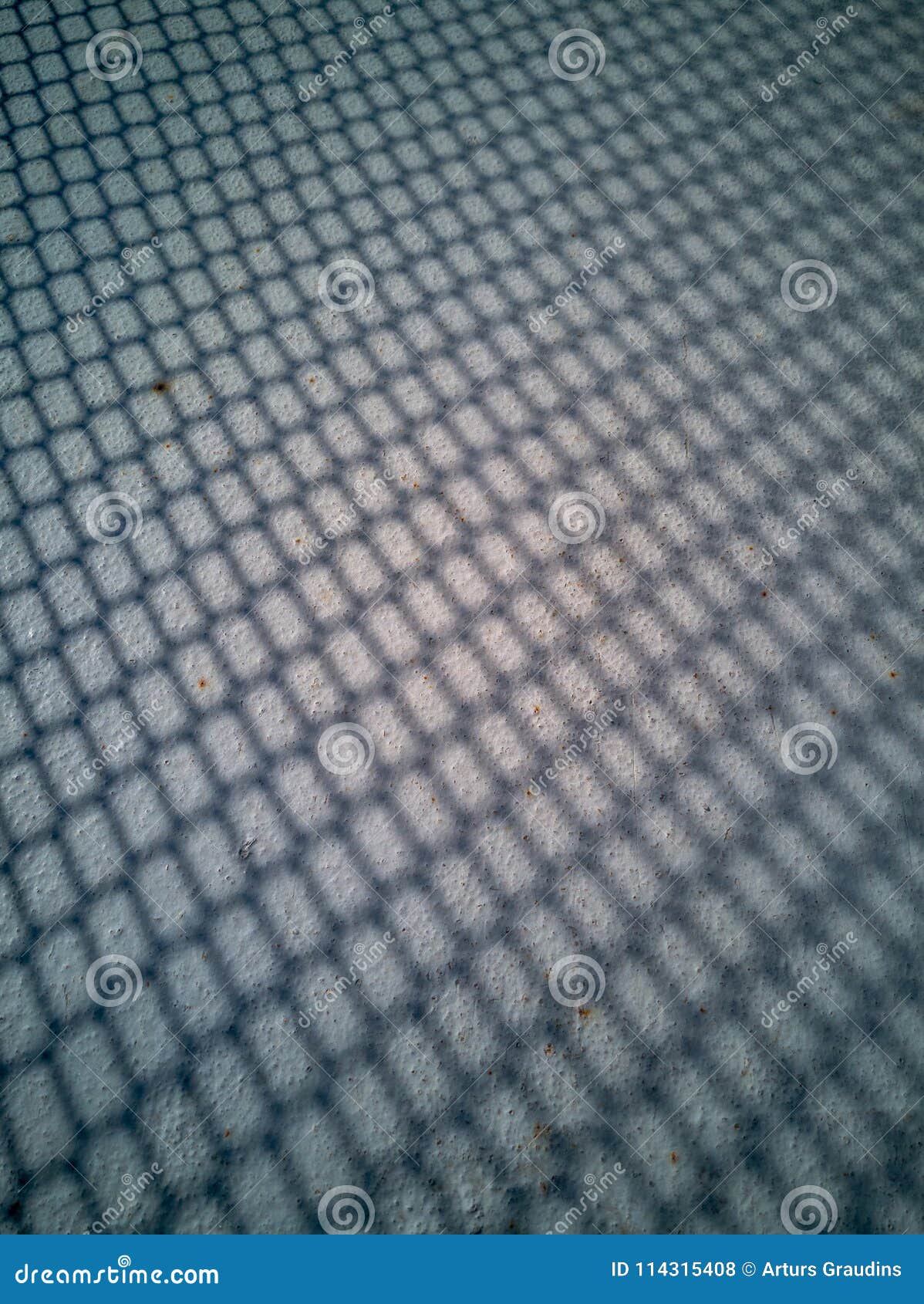 Metalic Net Shadow Pattern on Concrete Pavement Stock Photo - Image of ...