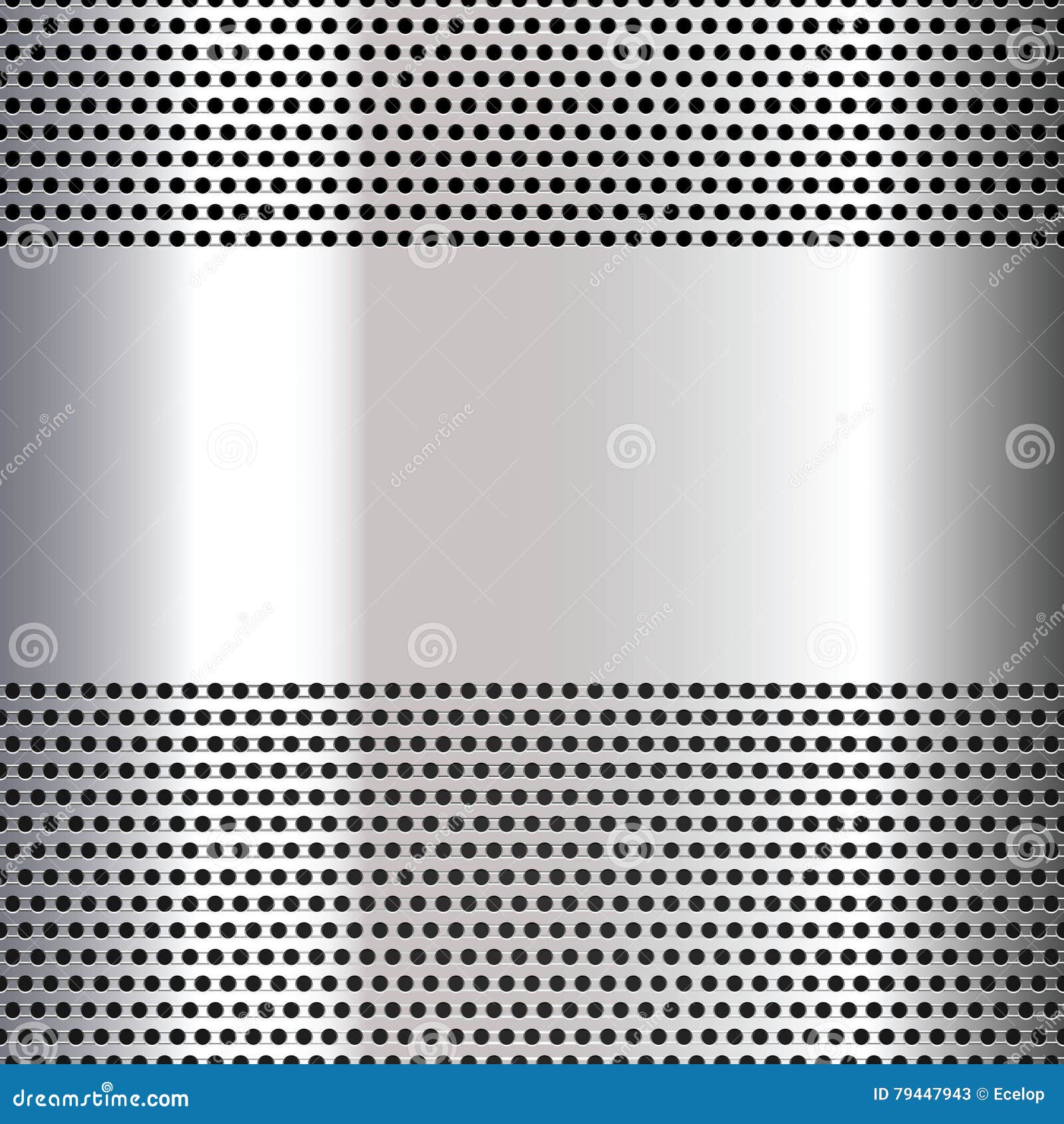 Perforated Sheet Panel Seamless Texture, 3D Illustration Map For ...