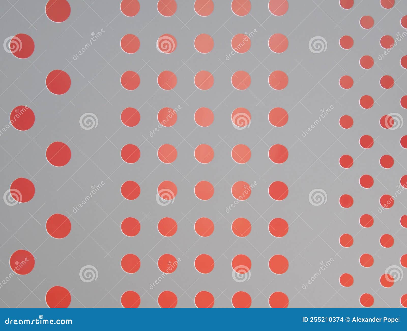 Gray Background with Round Holes of Different Sizes Stock Photo - Image ...