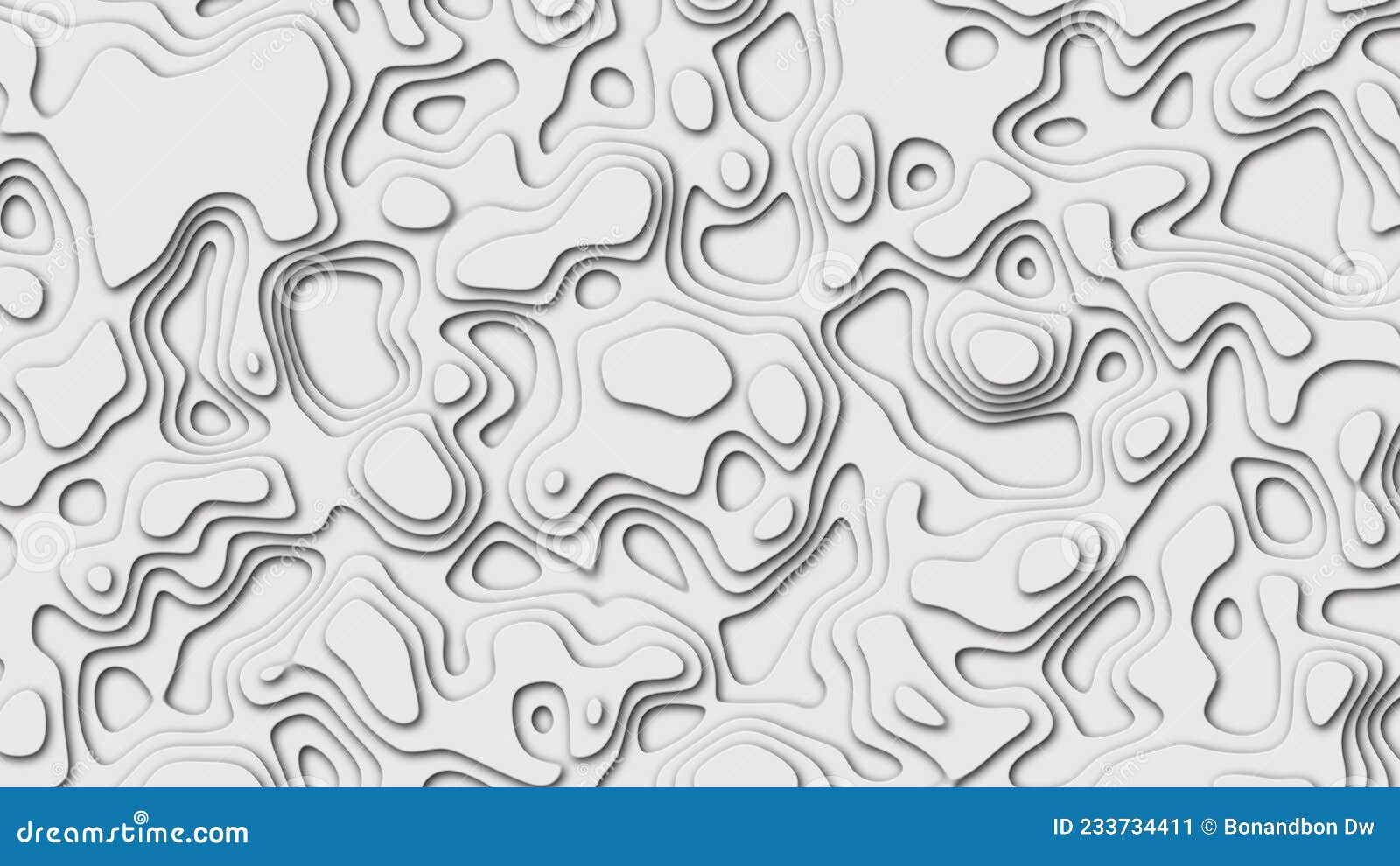 Gray Background on Theme Geodesy or Topography. Abstract Topographic ...