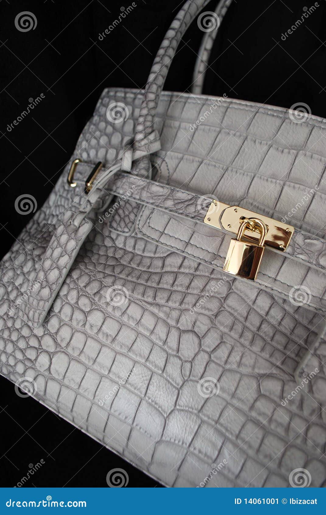 Gray bag stock image. Image of look, leather, handbag - 14061001