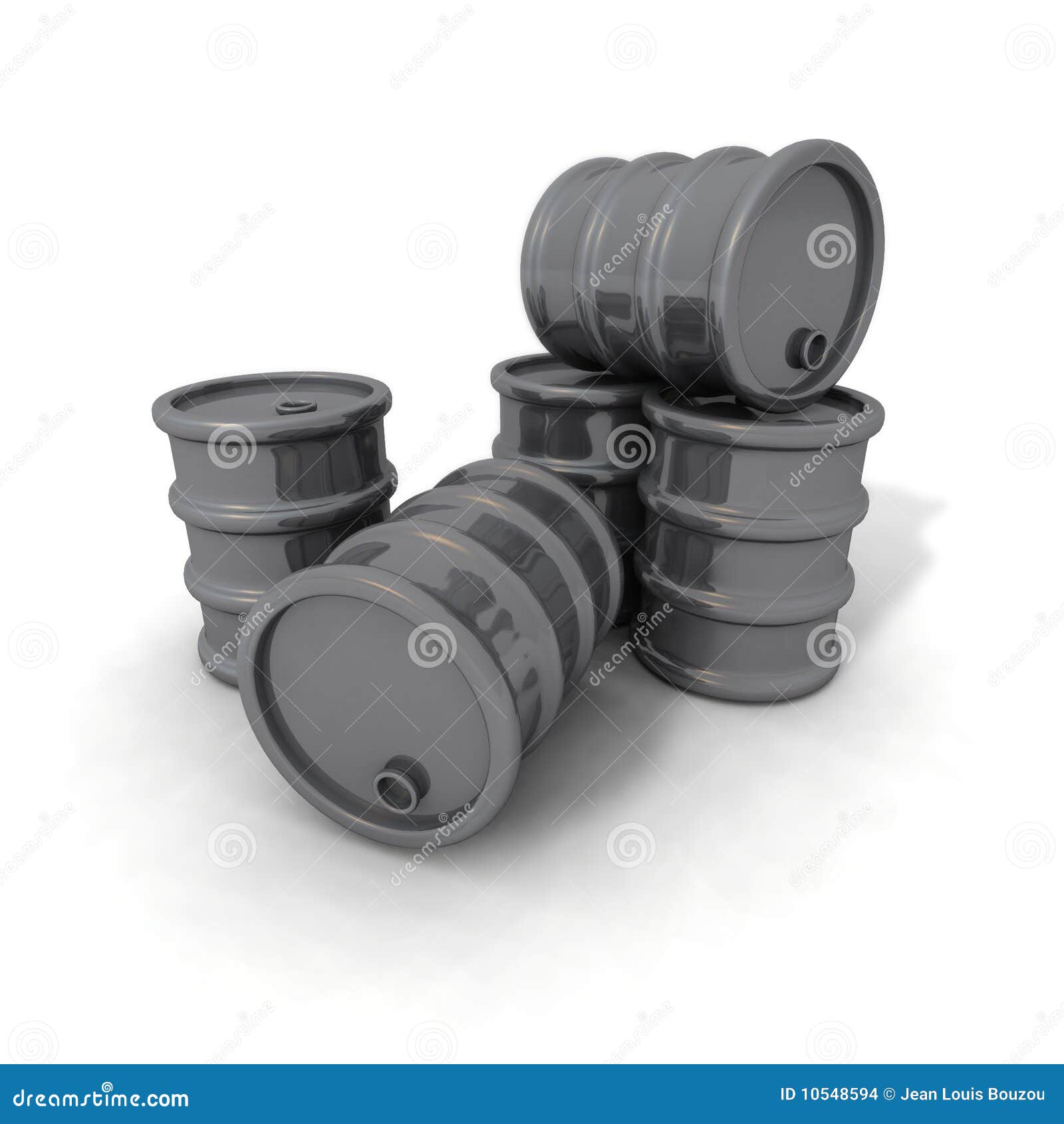 Gray Barrels stock illustration. Illustration of pollution - 10548594