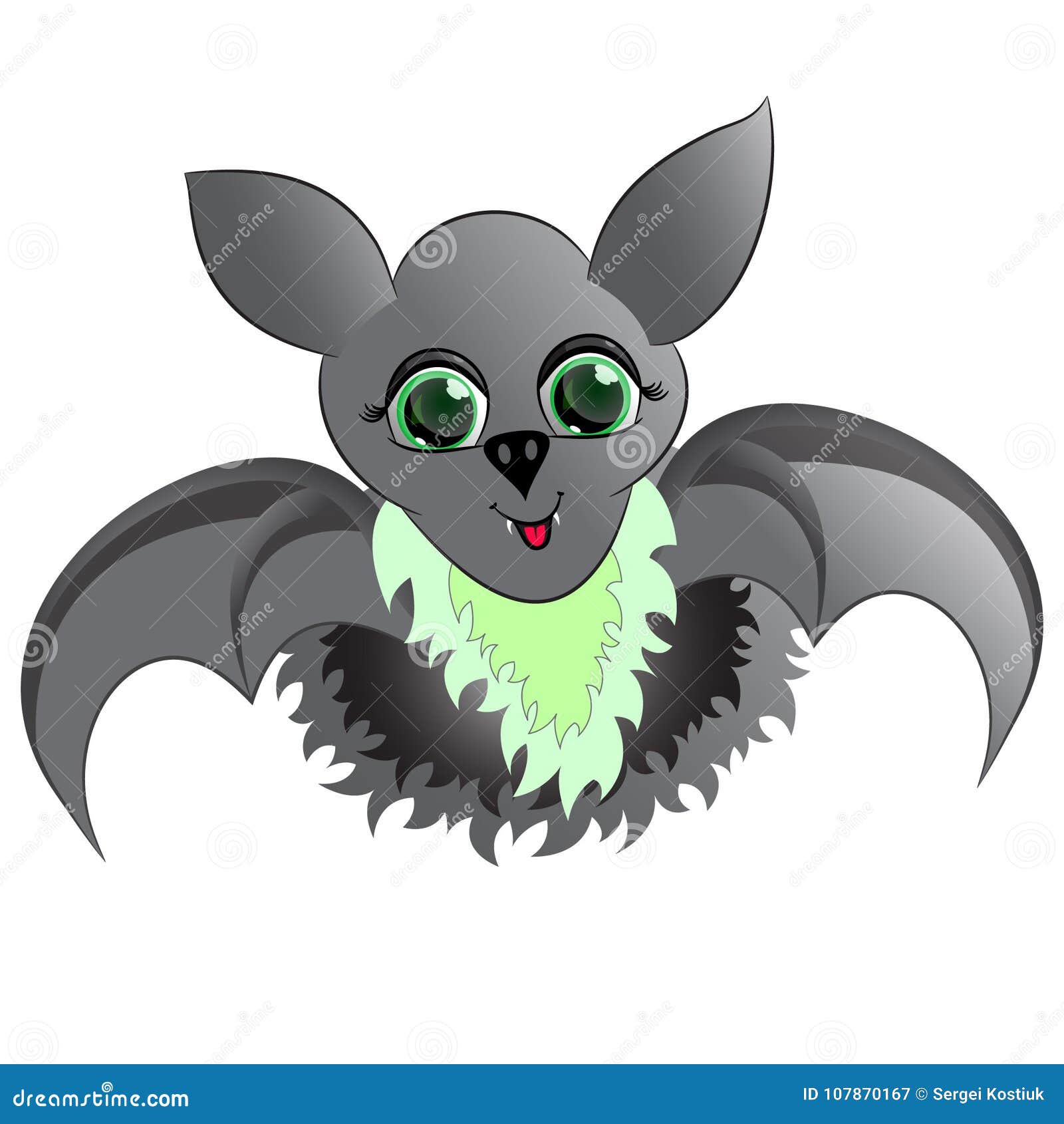 Gray bat stock vector. Illustration of holiday, flying - 107870167