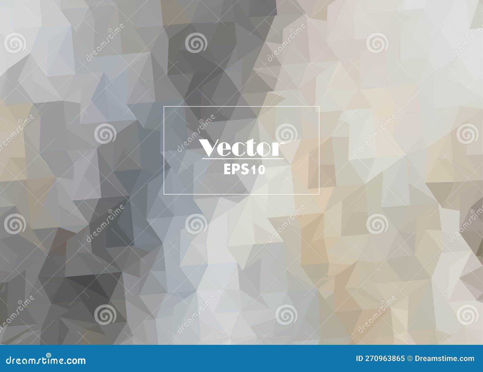 Gray and Beige Abstract Digital Vector Image Stylized from Triangles Stock Illustration ...