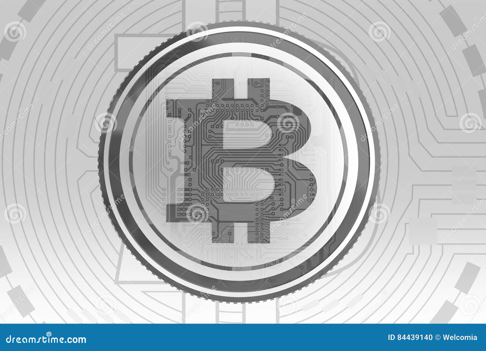 Gray Bitcoin Background stock illustration. Illustration of network ...