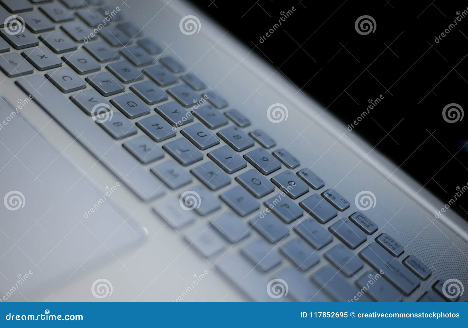 Gray And Black Laptop Computer Picture. Image: 117852695