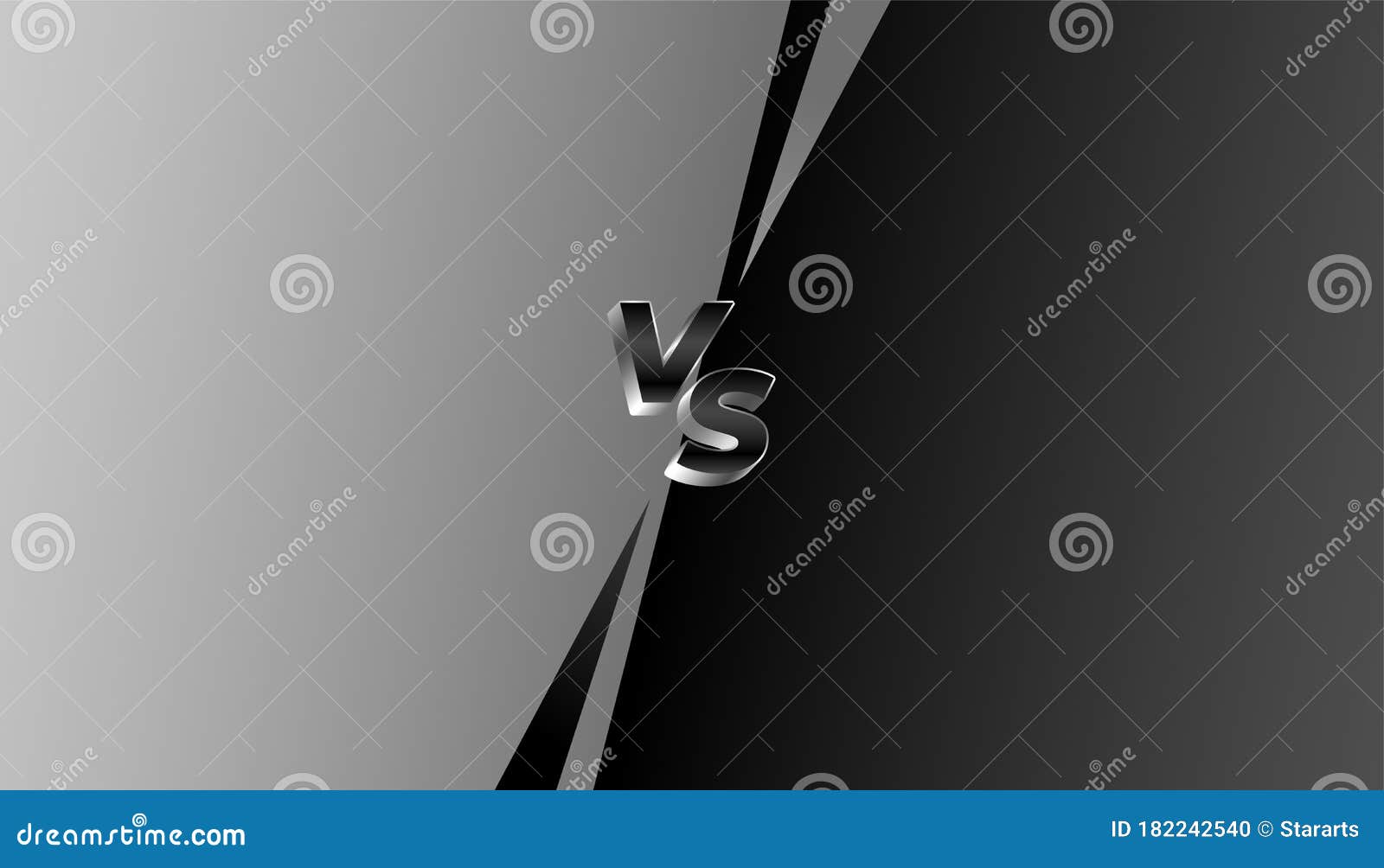 Black Versus Vs Comparison Screen Background Vector Illustration ...