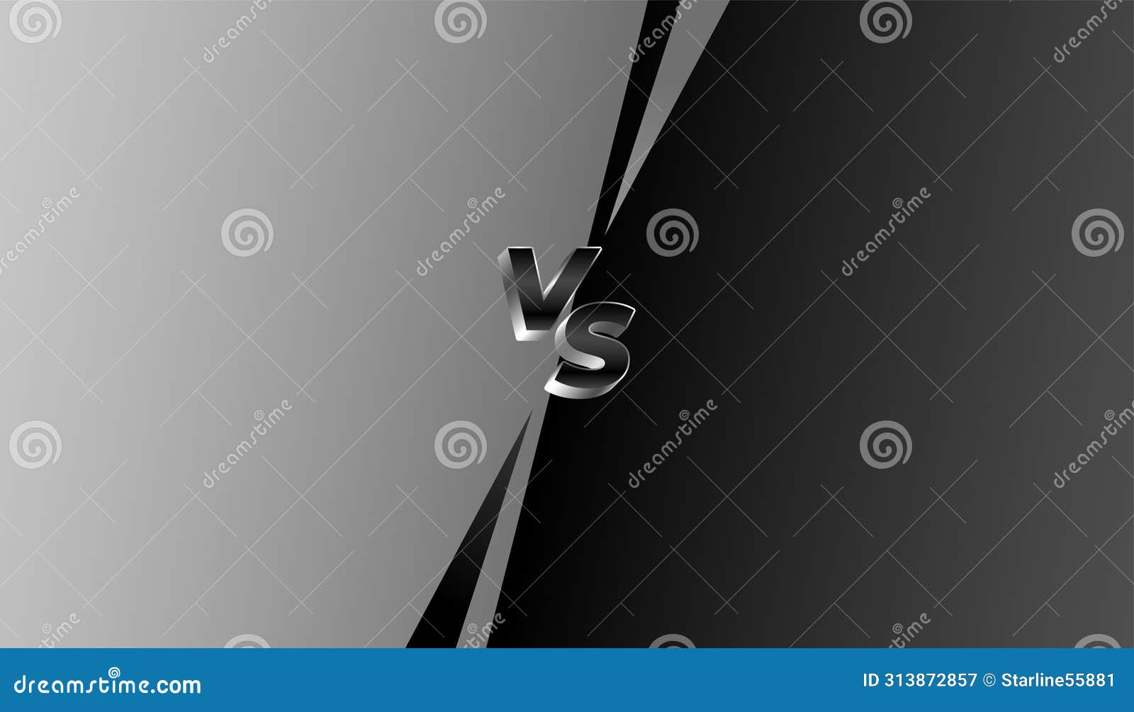 Gray and Black Versus Vs Challenge Banner Stock Vector - Illustration ...