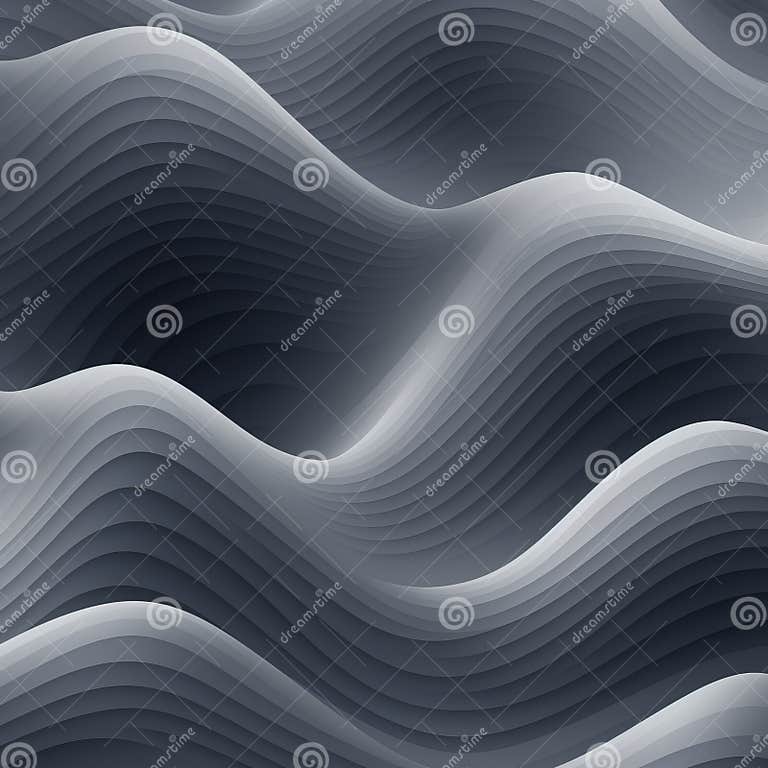 Gray and Black Wavy Pattern Vector Background Stock Illustration ...