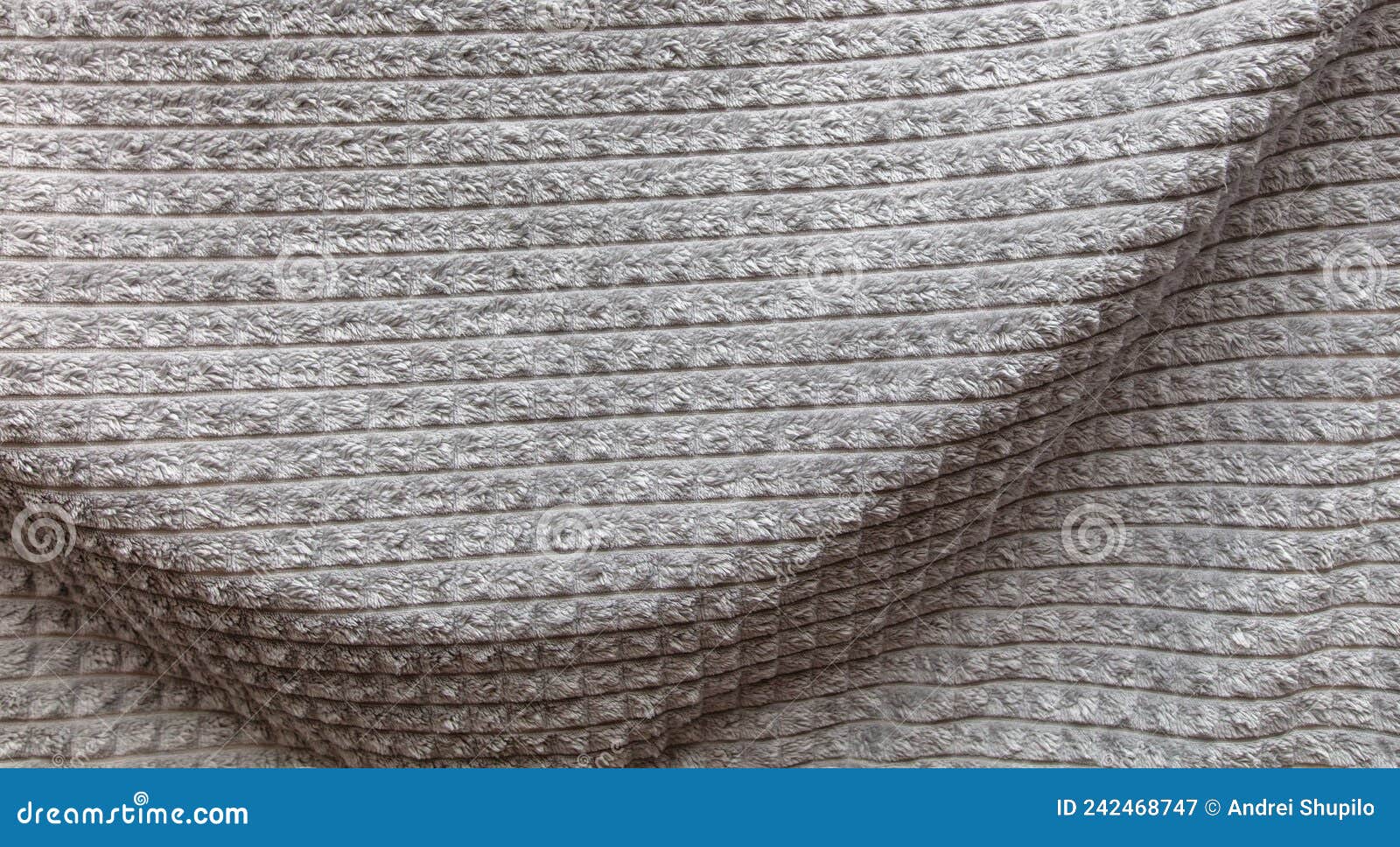 Gray Blanket Fabric As an Abstract Background. Stock Image - Image of ...