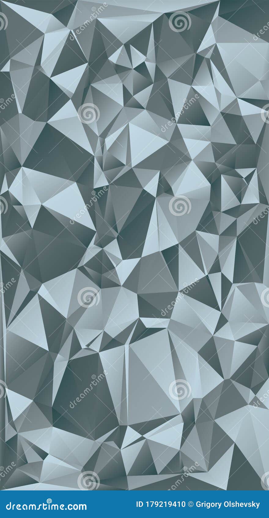 Gray Blue Abstract Triangles Paint Background Stock Vector ...
