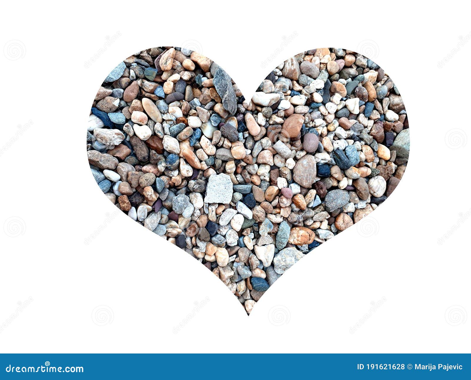 Heart of stone stock photo. Image of isolated, stone - 191621628
