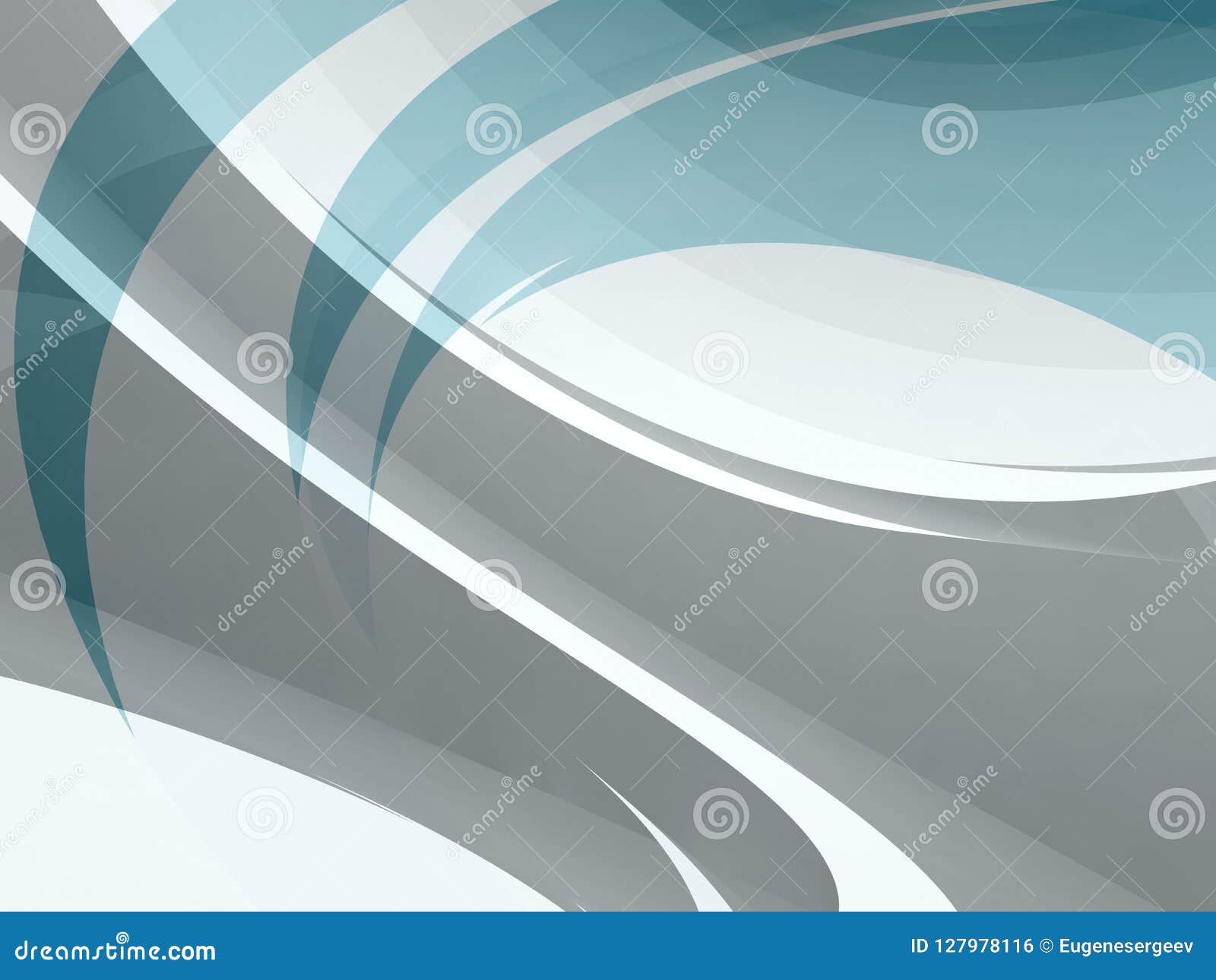 Gray Blue Spiral Background Pattern. 3d Stock Illustration ...
