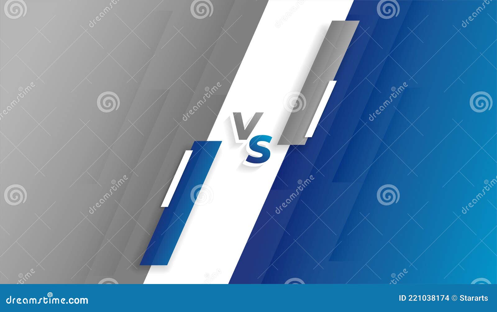Red And Blue Versus Sign On A Transparent Background. Vector ...