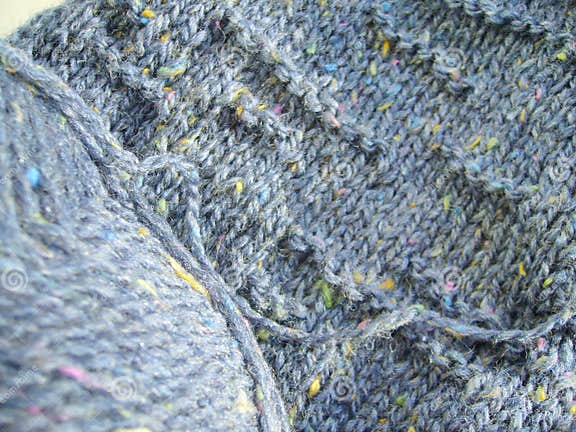 Gray-blue Yarn, Threads for Knitting. Wool Tweed Knitting Threads ...