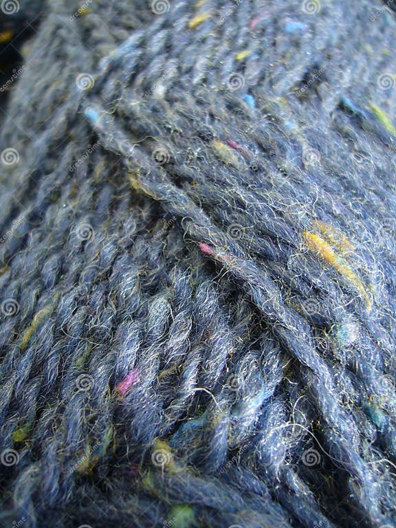 Gray-blue Yarn, Threads for Knitting. Wool Tweed Knitting Threads ...