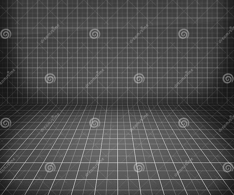 Gray Blueprint Stage Background Stock Illustration - Illustration of ...