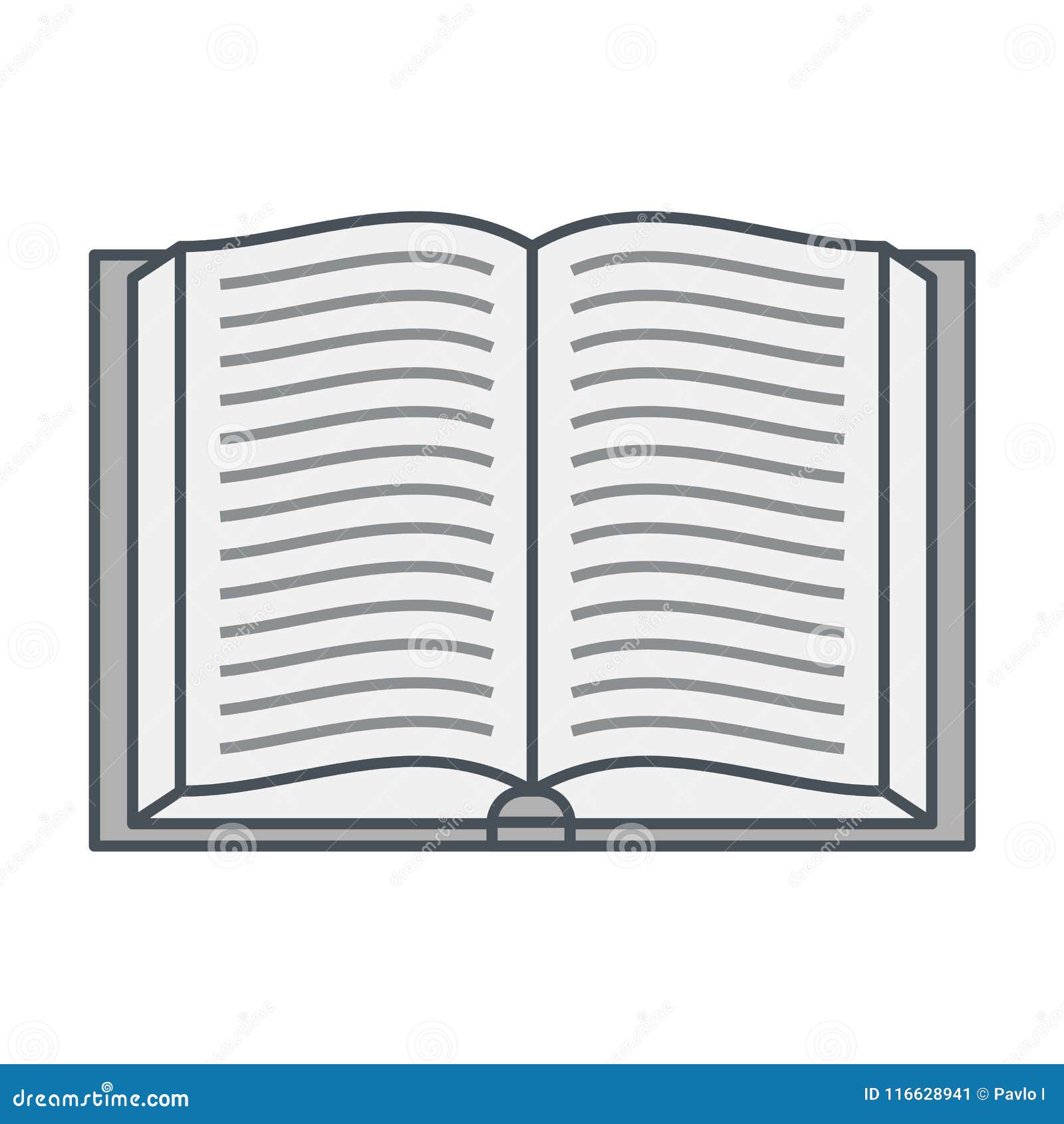 Gray book - stock vector stock illustration. Illustration of constant ...