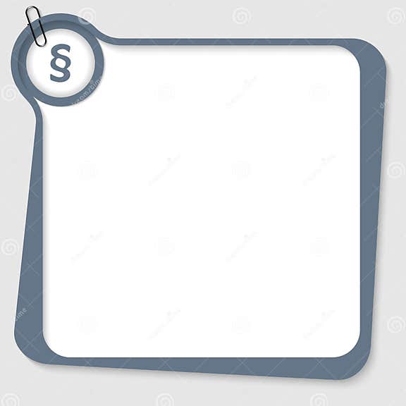 Gray box with paragraph stock vector. Illustration of shopping - 37624642