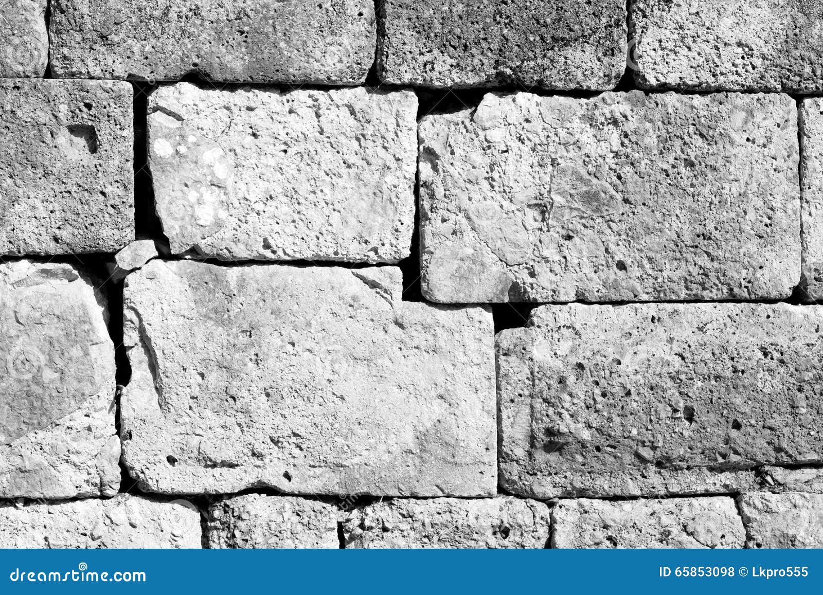 Gray Brick in Greece the Texture Abstract of a Ancien Stock Photo ...