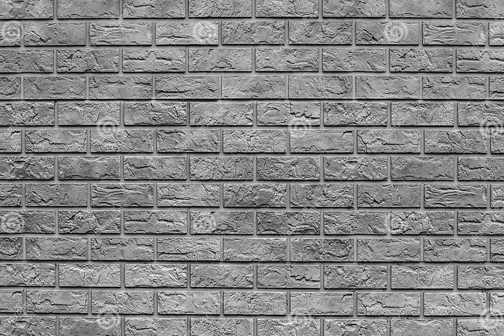 Gray Brick Texture and Background Stock Image - Image of surface ...