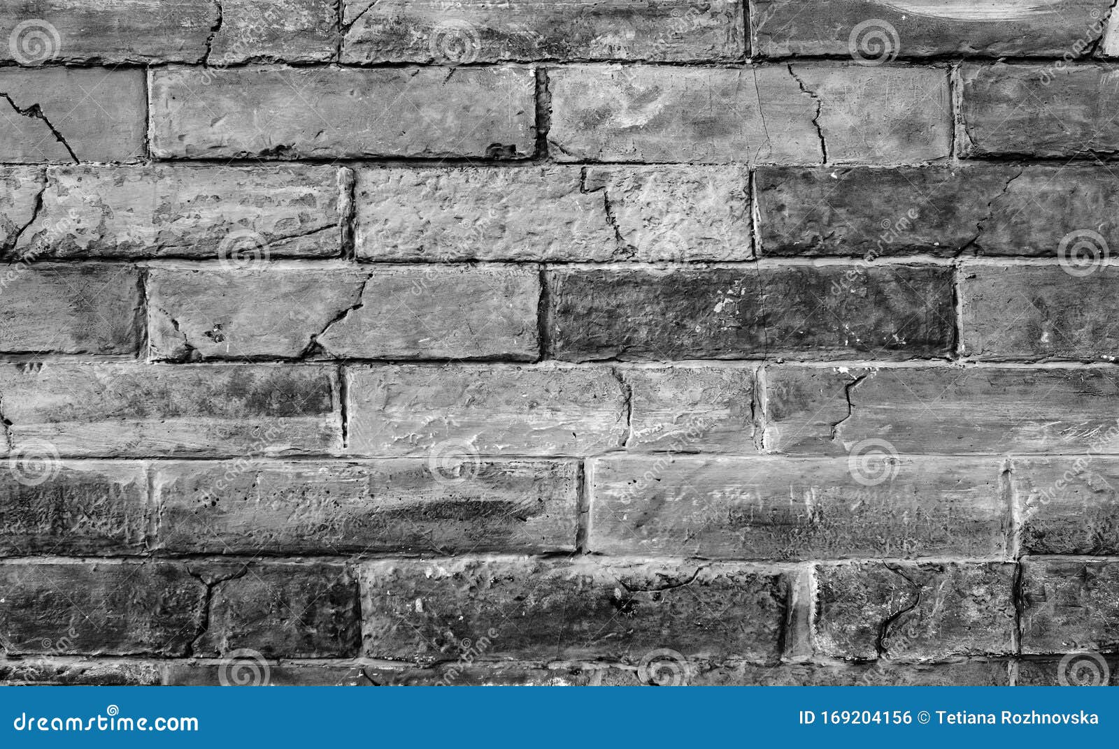 Gray Brick Wall As a Background. Stock Photo - Image of pattern, grey ...