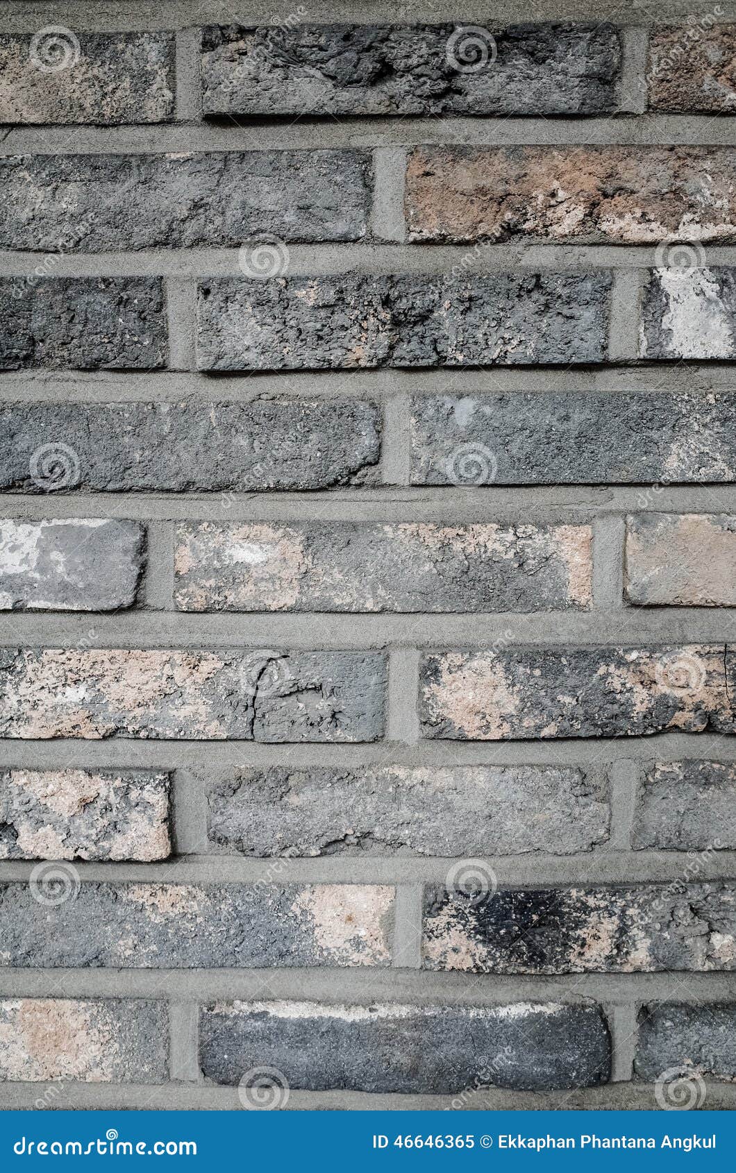 Gray Brick wall stock image. Image of texture, rusty - 46646365