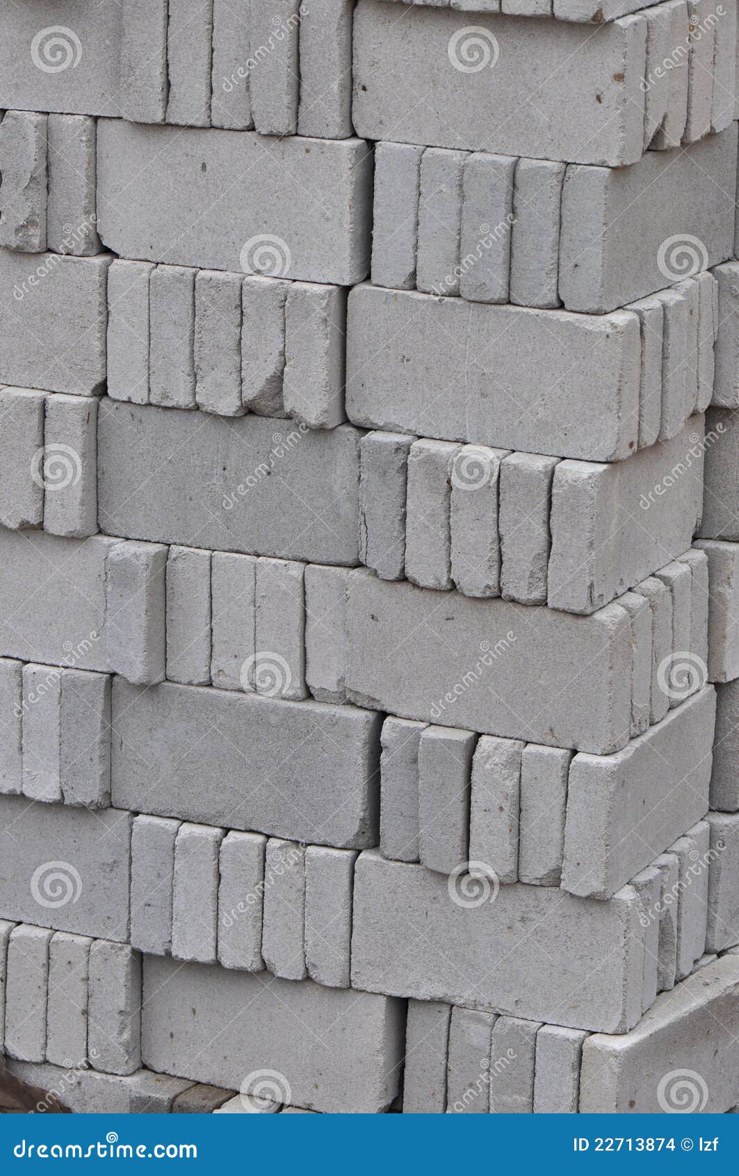 Gray Bricks for Construction Stock Photo - Image of bricks, rough: 22713874