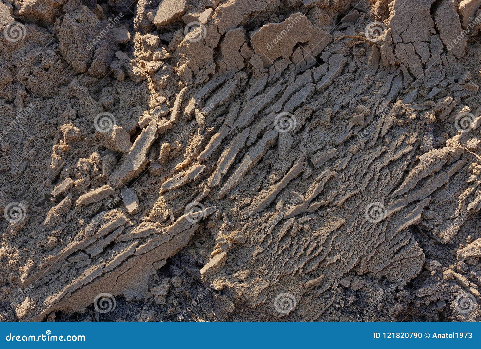 Gray Brown Texture of Dry Sand on the Street Stock Photo - Image of ...