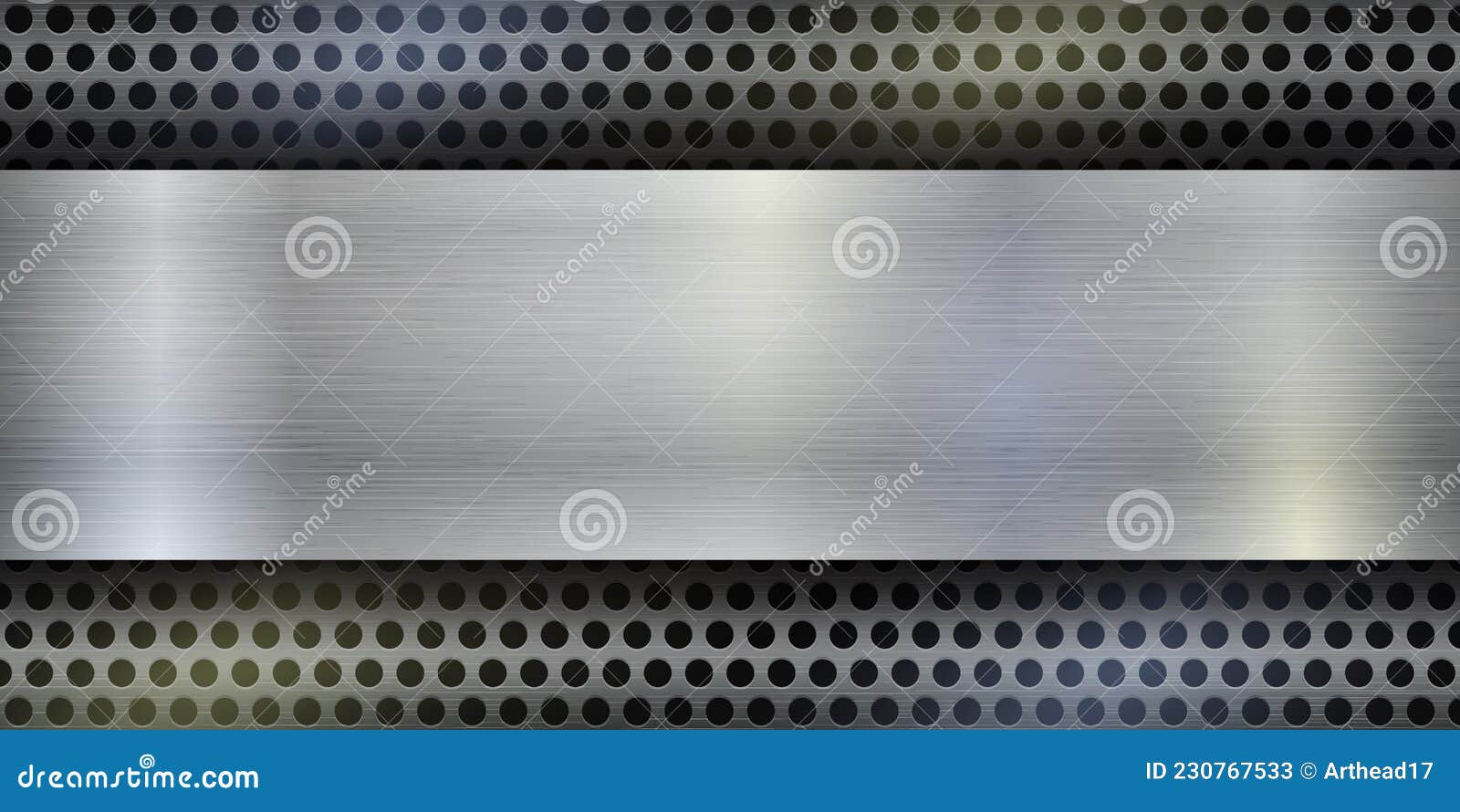 Gray Brushed Stainless Steel Vector Pattern for Banner, Presentation ...