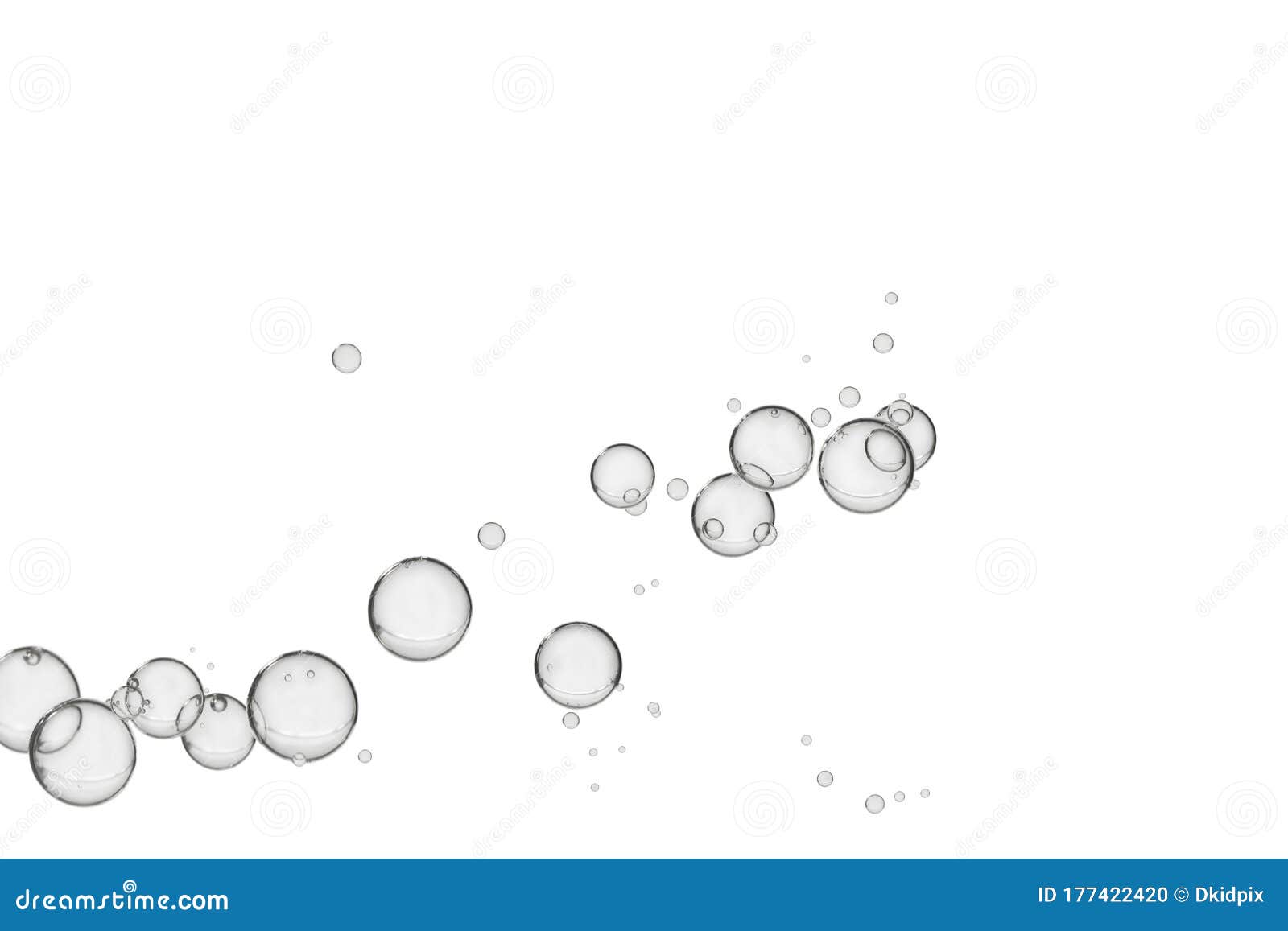 Gray Bubbles Isolated Over White Stock Illustration - Illustration of ...