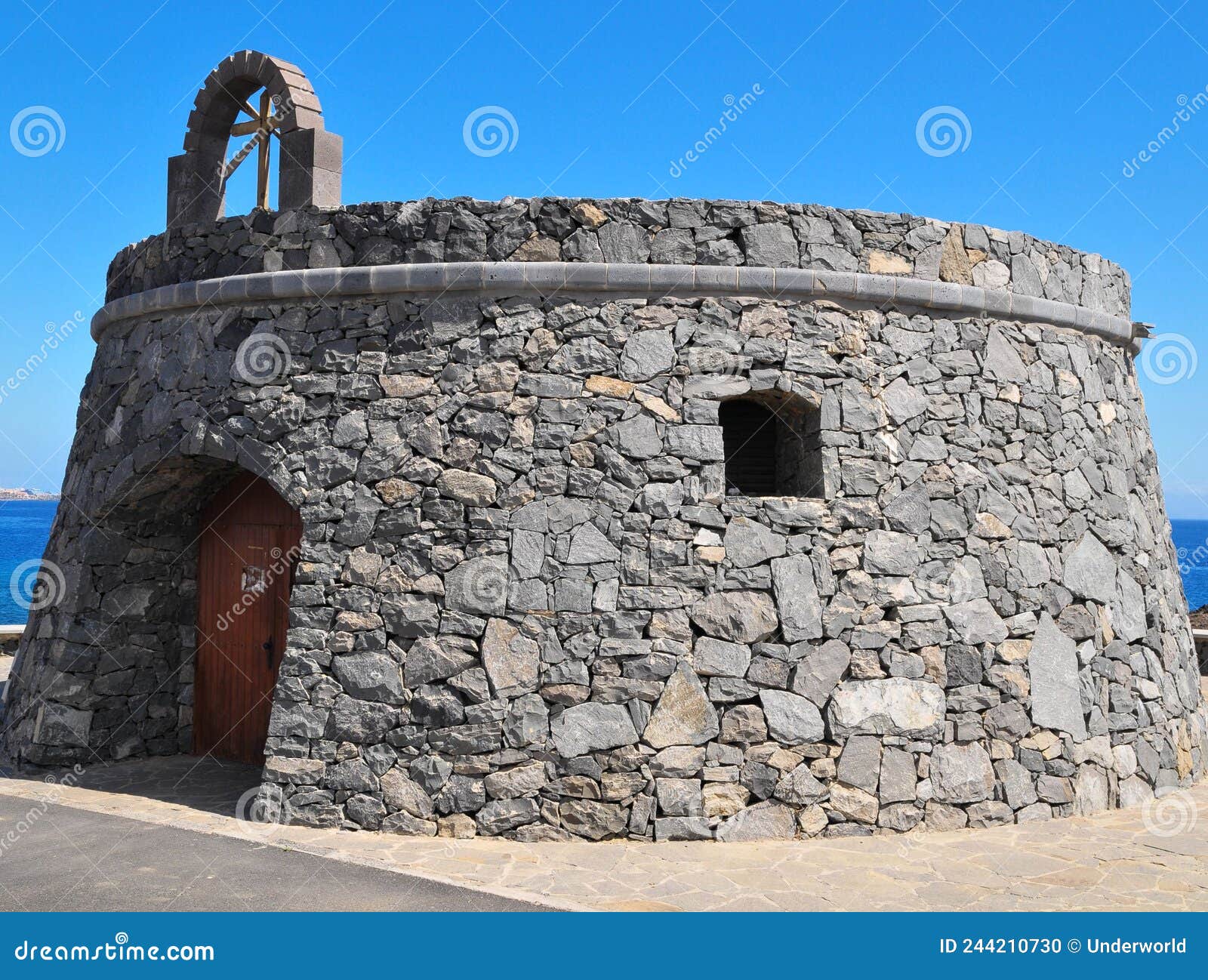 Gray Bunker on a Blue Sky stock photo. Image of military - 244210730