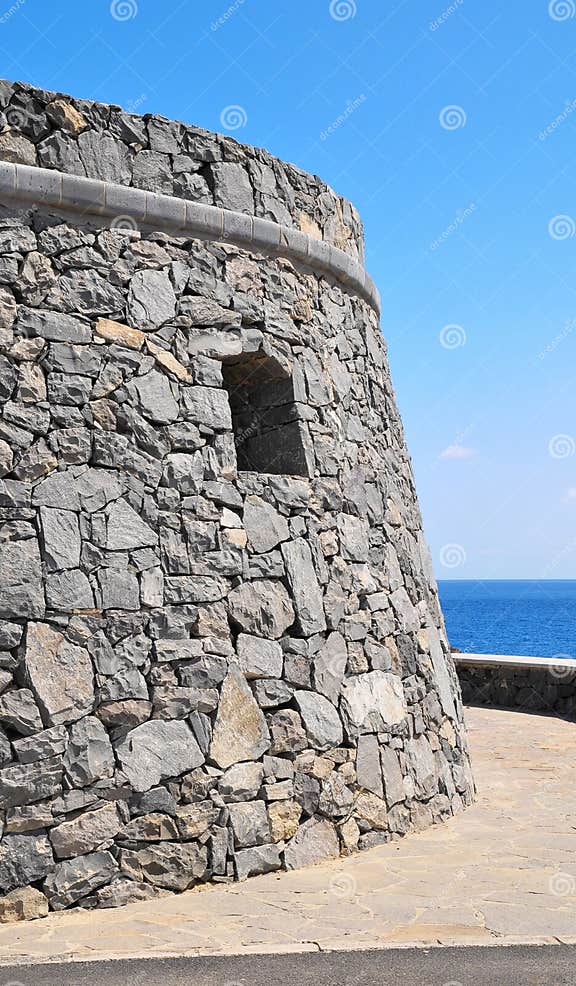 Gray Bunker on a Blue Sky stock photo. Image of gray - 246937800