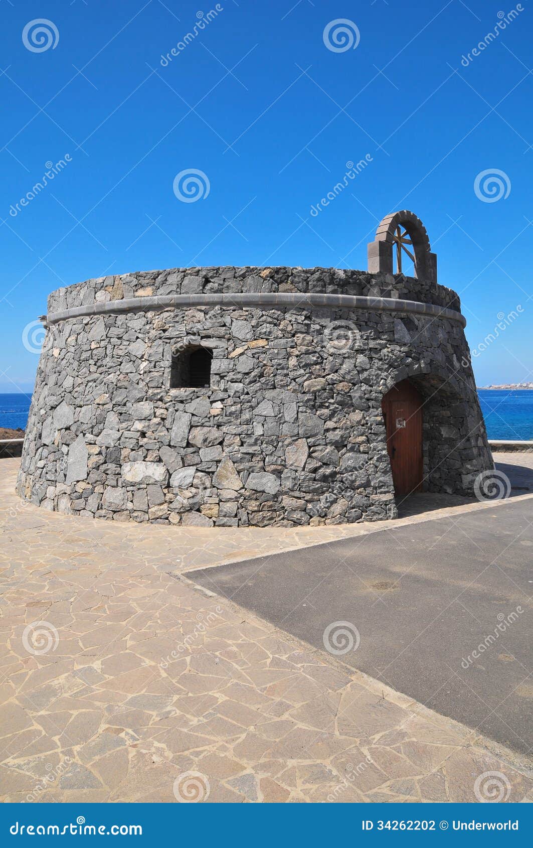 Gray Bunker on a Blue Sky stock photo. Image of defense - 34262202
