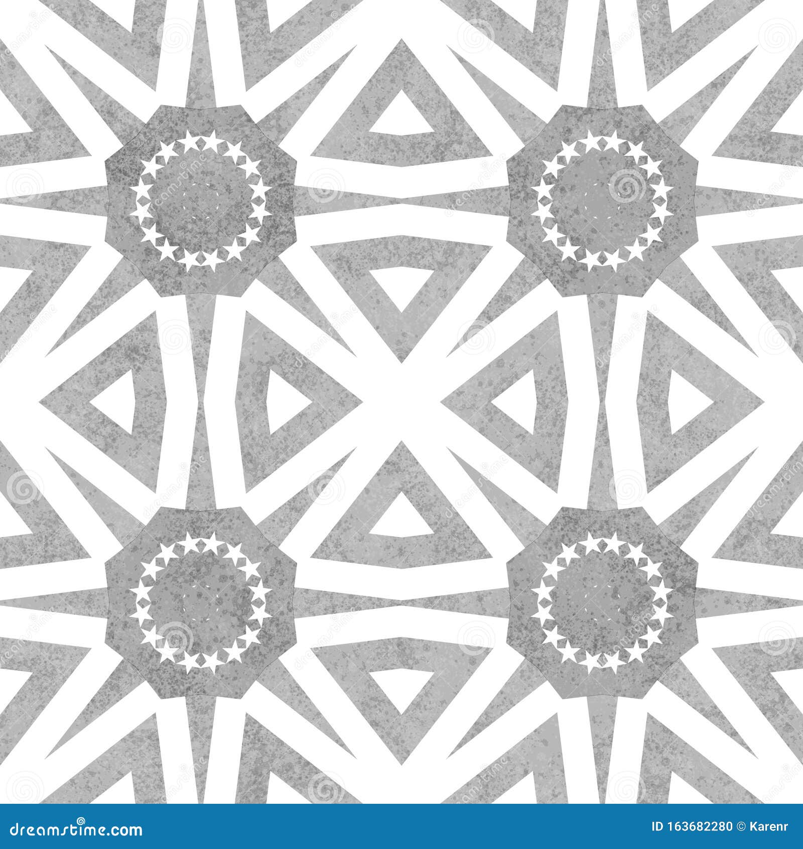 Gray Burst Abstract Geometric Seamless Textured Pattern Background ...