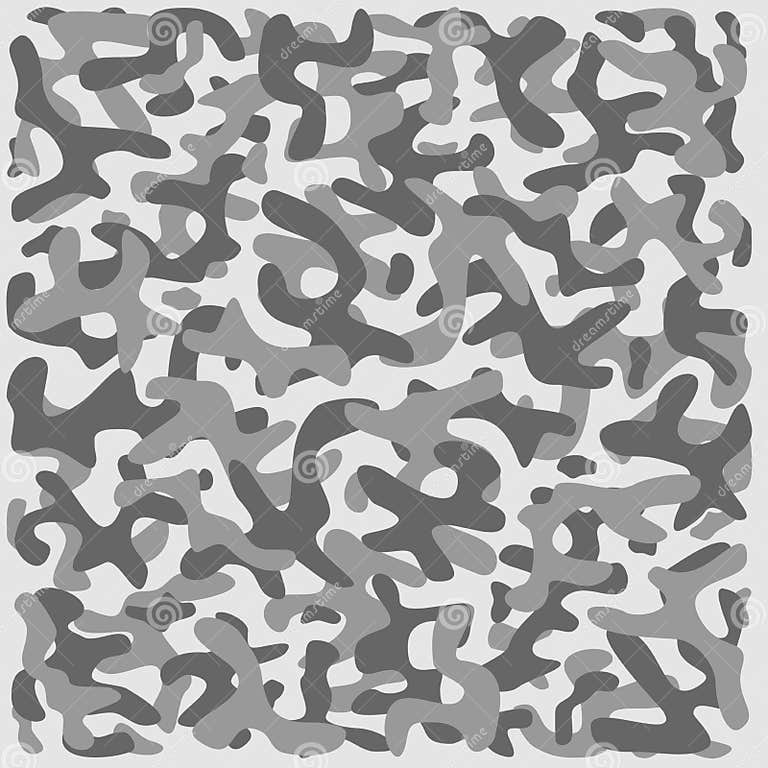Gray Camouflage Pattern stock vector. Illustration of cloth - 12587955